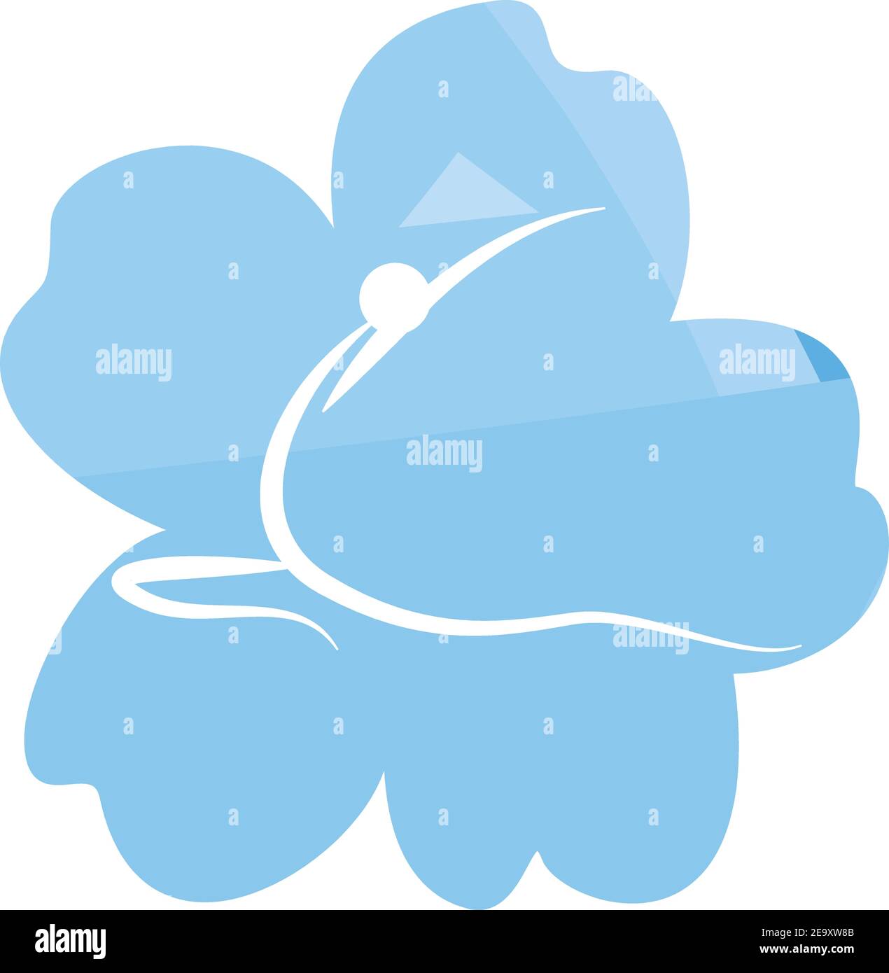 Yoga asanas simple blue flower icon of a set. Vector EPS 10 Stock ...