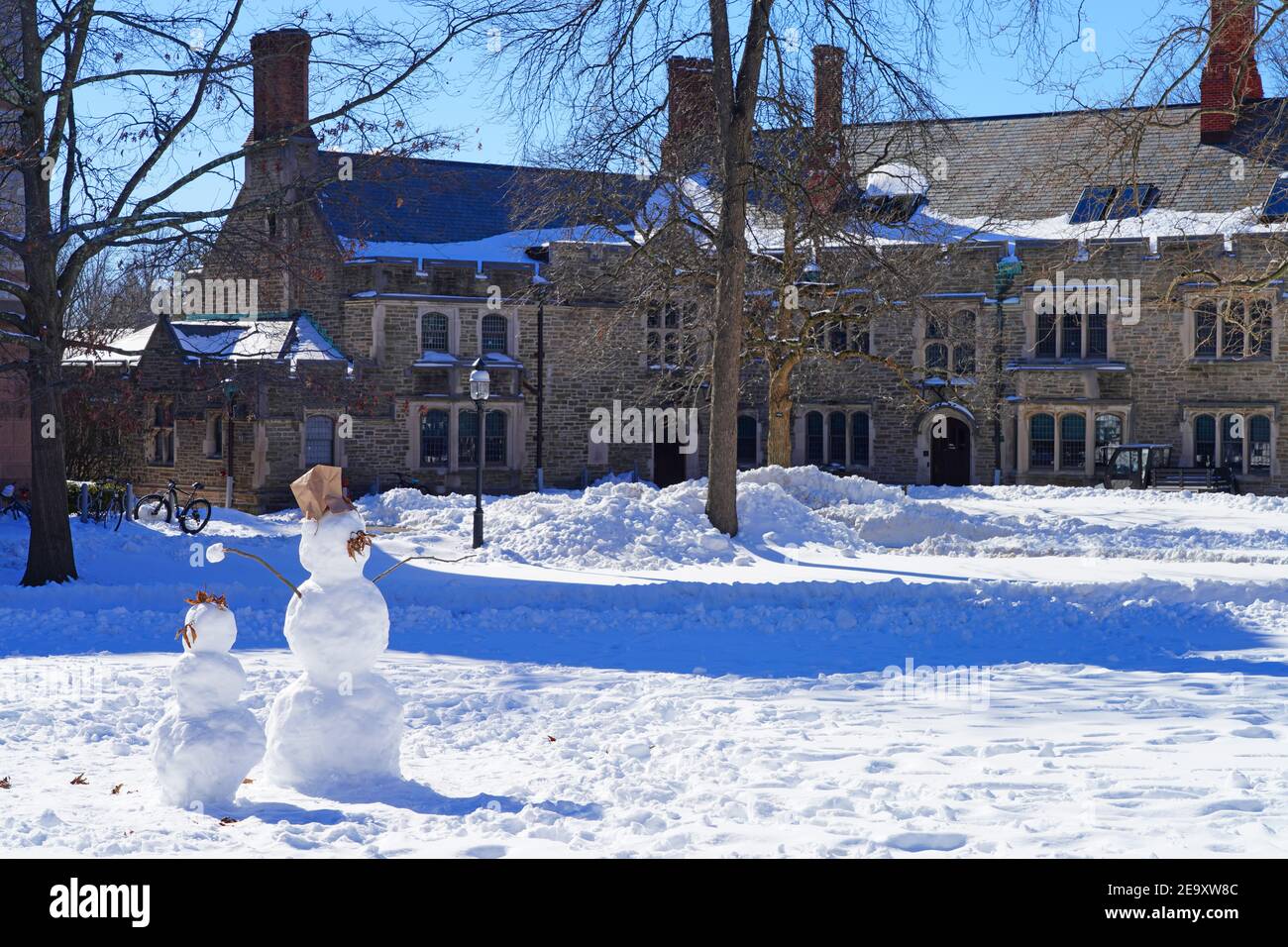 Princeton University Campus Snow