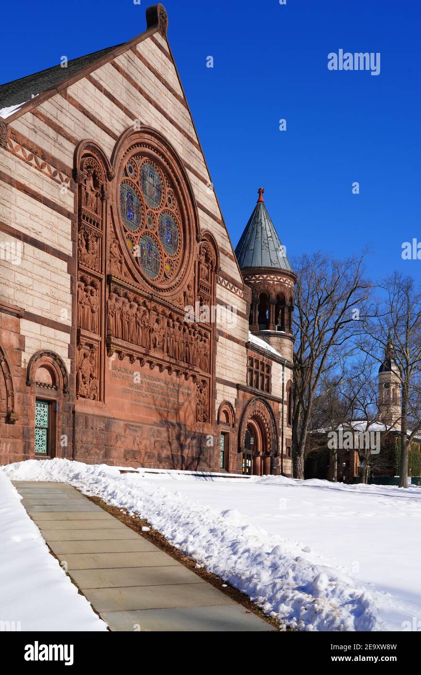 PRINCETON, NJ -4 FEB 2021- View of the campus of Princeton University ...