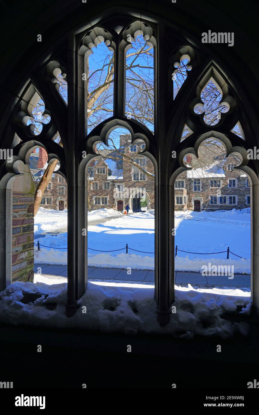 PRINCETON, NJ -4 FEB 2021- View of the campus of Princeton University ...