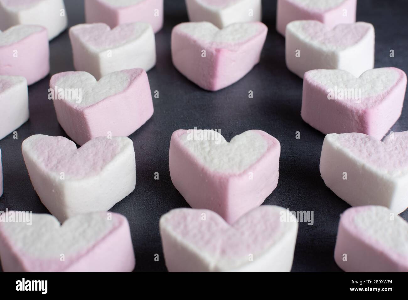 Pink marshmallows in shape hi-res stock photography and images - Alamy
