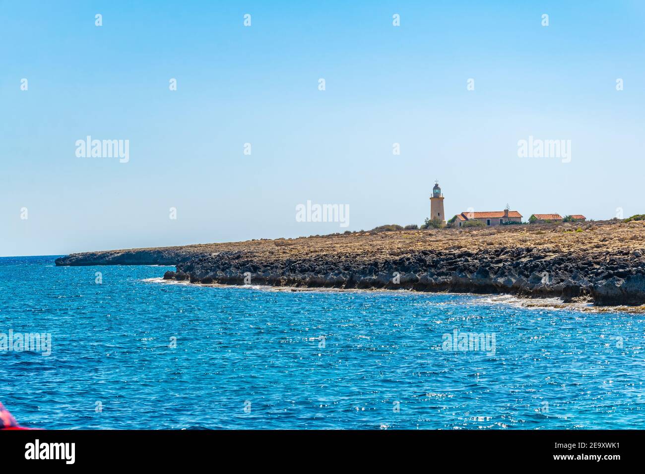 Lighthouse at Cape Greco, Cyprus Stock Photo - Alamy