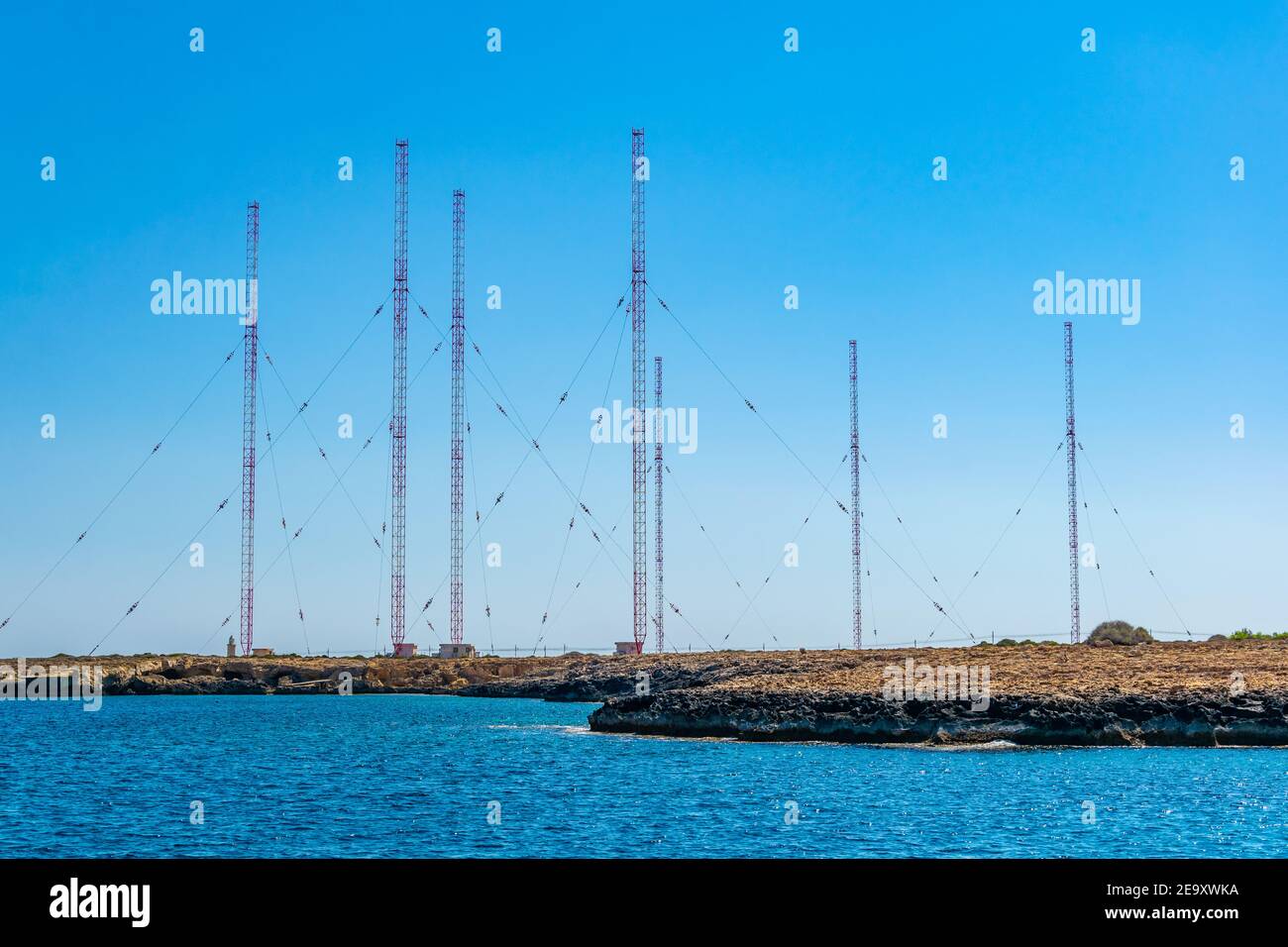 British radar station at cape greco on Cyprus Stock Photo - Alamy
