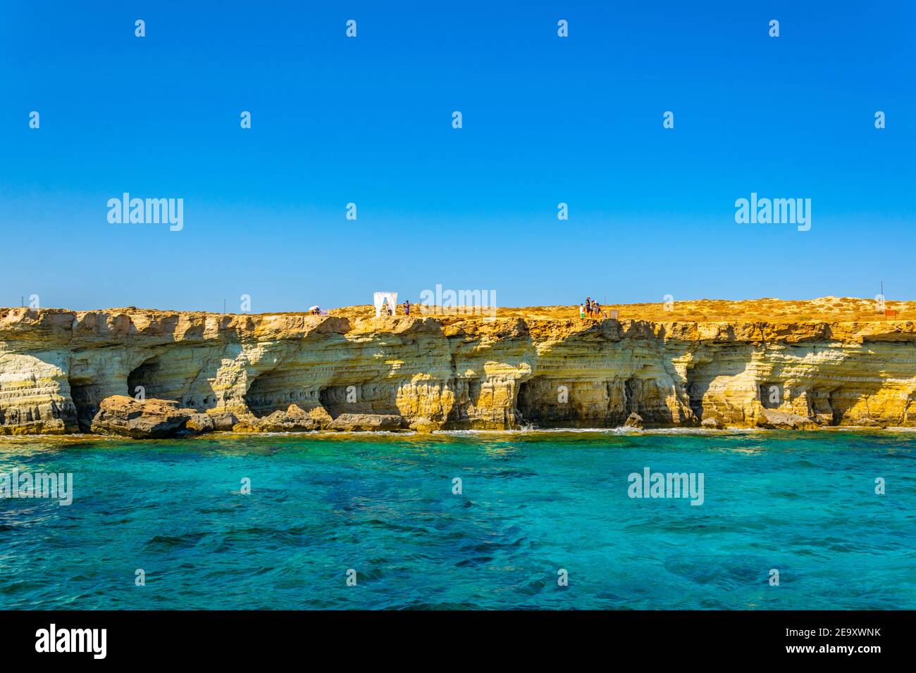 Sea caves at cape greco in the south-eastern cyprus Stock Photo - Alamy