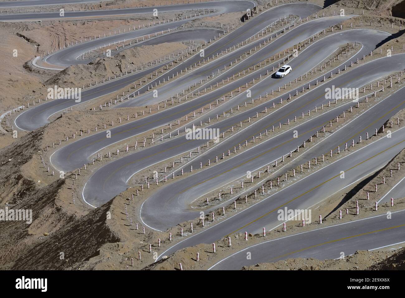 view of the attraction named "Pan Long Ancient Road" in Tashkurgan ...