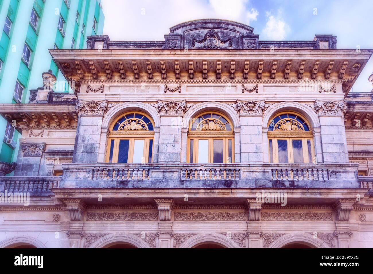 'Casa de la Cultura' architecture. It is located in the Leoncio Vidal ...