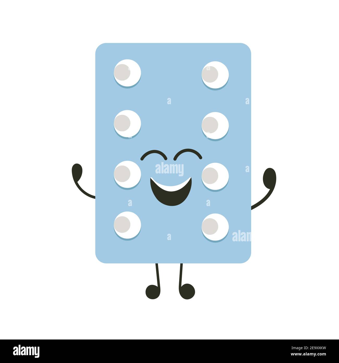 Happy pill capsule cartoon character hi-res stock photography and ...