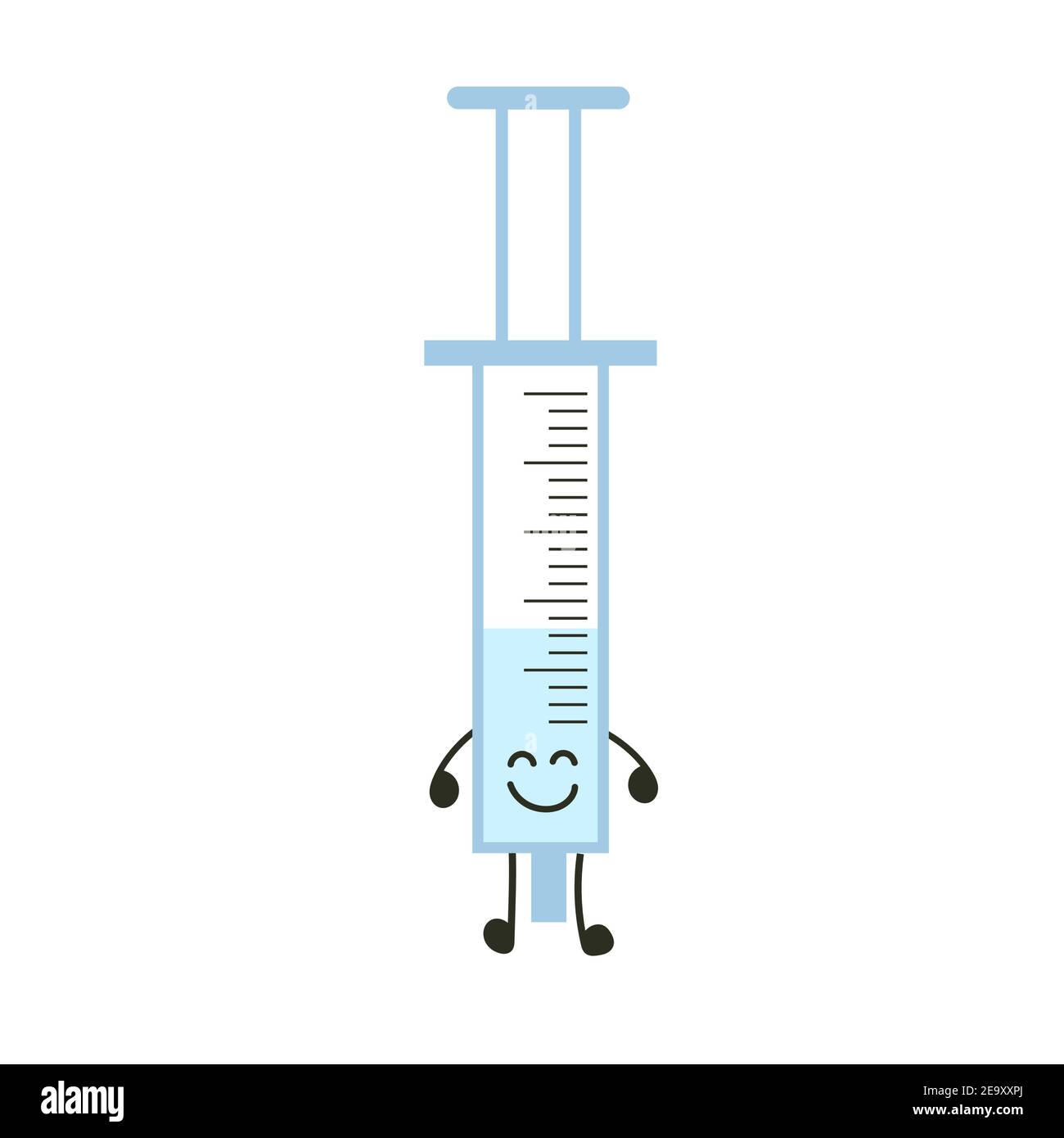 Funny medicine syringe character happiness. Humor medical emoticons ...