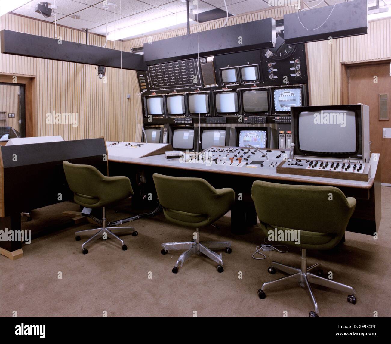 TV Studio Control Room Stock Photo - Alamy