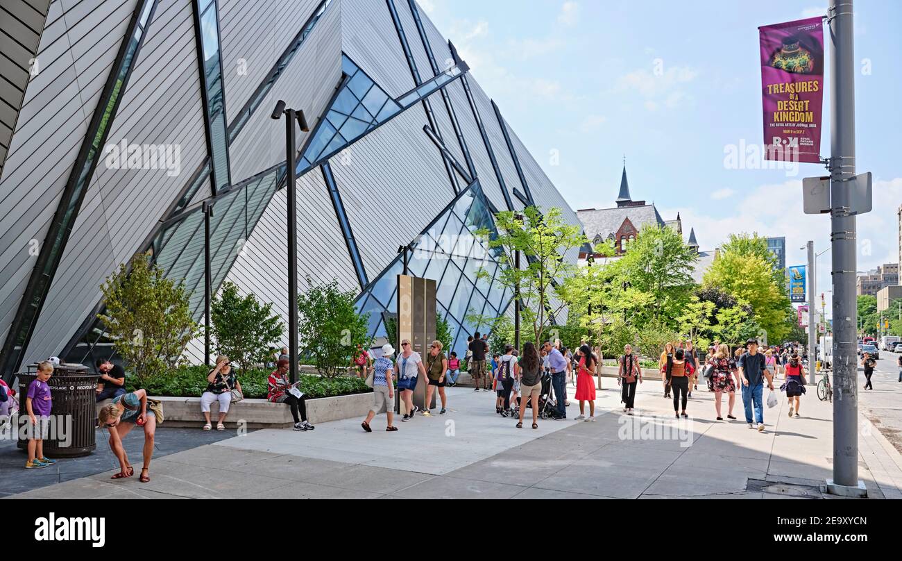 ROM / Royal Ontario Museum Reed Family Plaza opening Stock Photo - Alamy