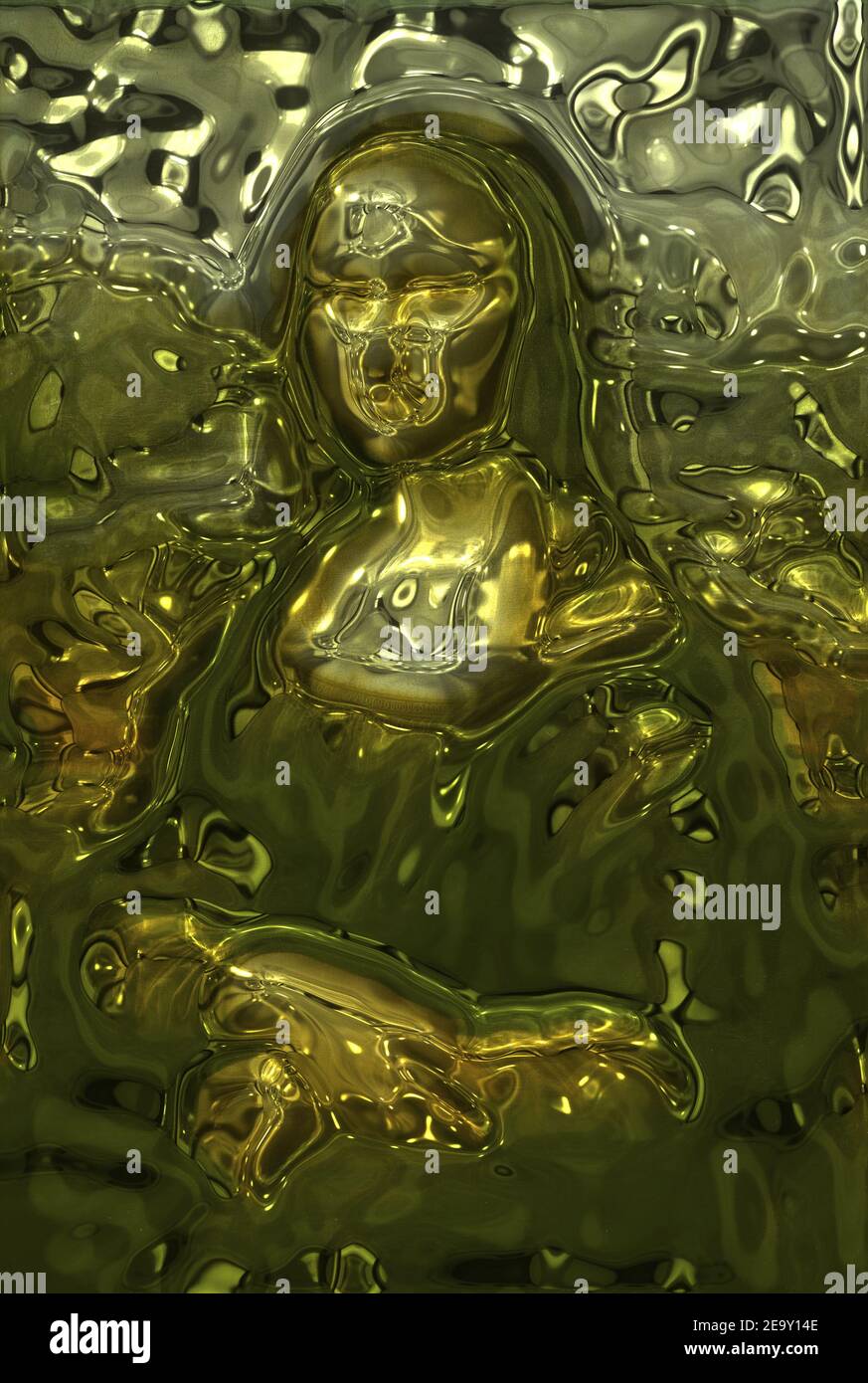 Mona Lisa of Leonardo da Vinci modified, appropriation art Stock Photo ...