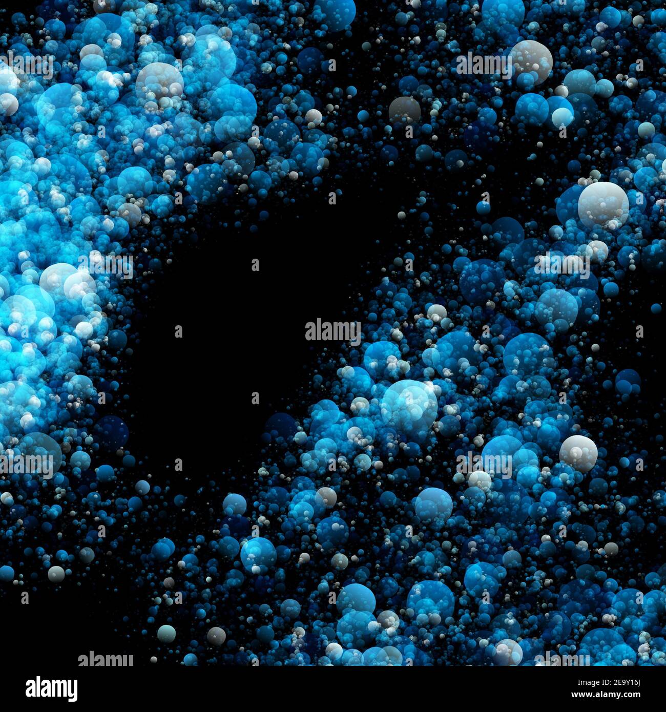 abstract background of various blue tonality circles Stock Photo - Alamy