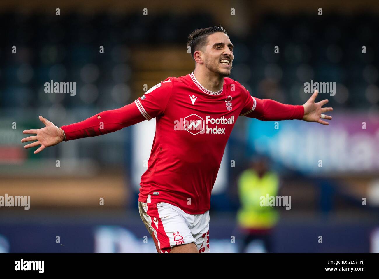 Nottingham Forest's Anthony Knockaert celebrates scoring during the Sky ...