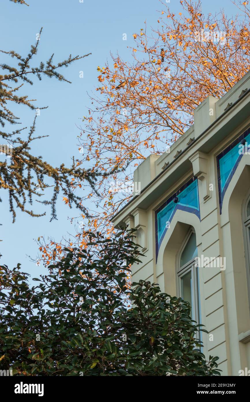 classical and modern architecture exterior walls, doors and windows ...