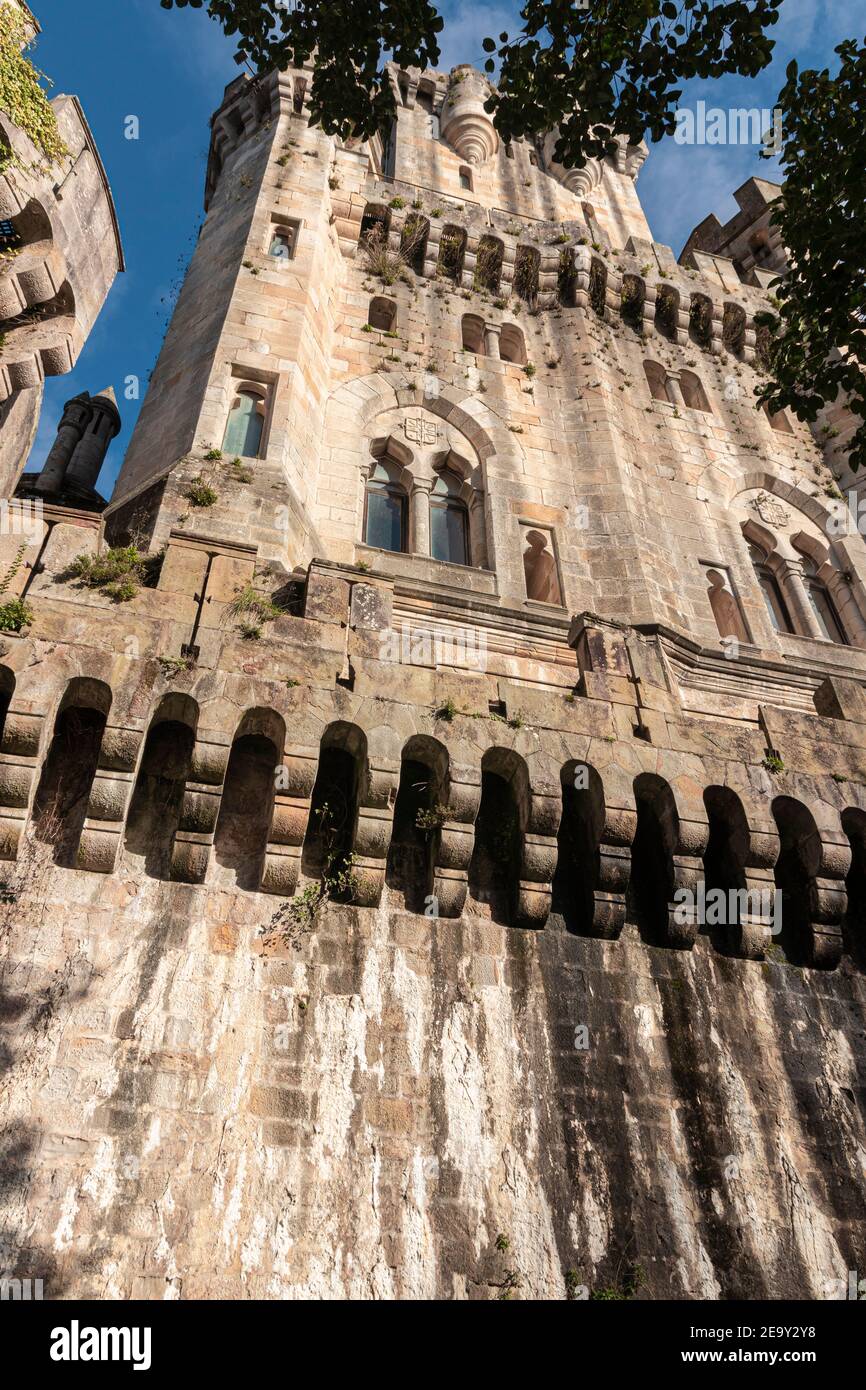 ancient castleof butron in spain Stock Photo - Alamy