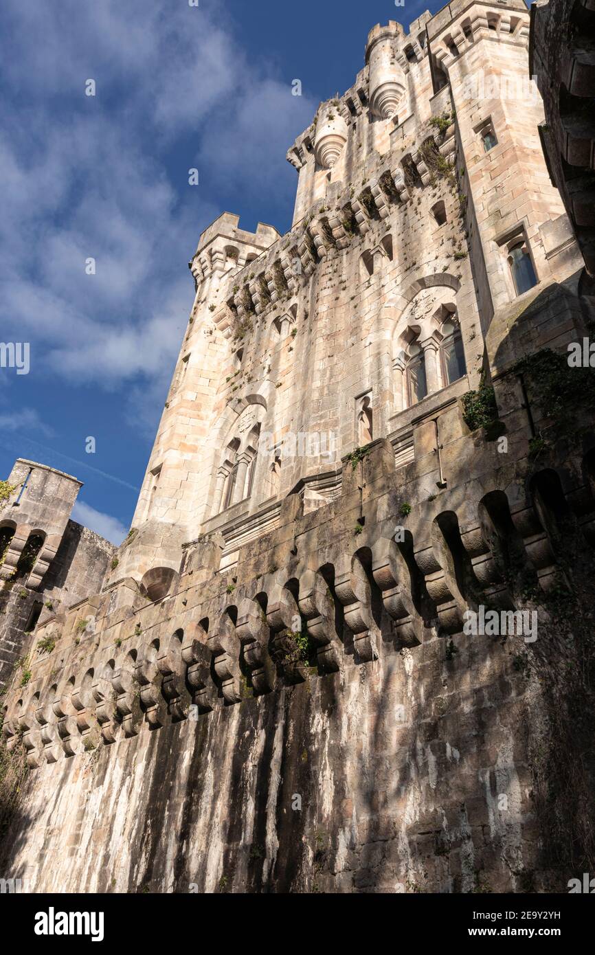 ancient castleof butron in spain Stock Photo - Alamy