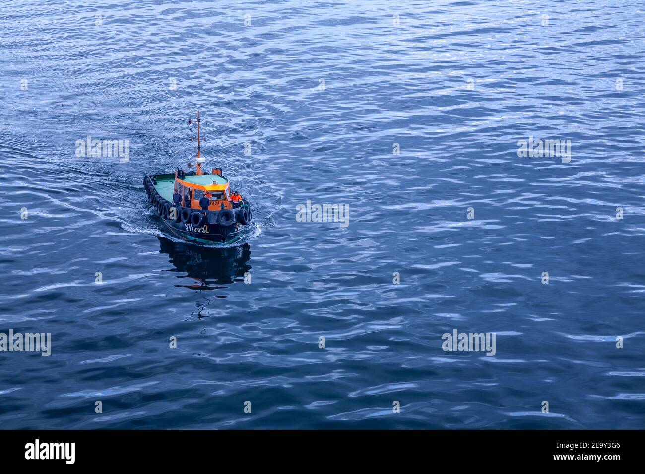 Sailing boat across the sea hi-res stock photography and images - Alamy