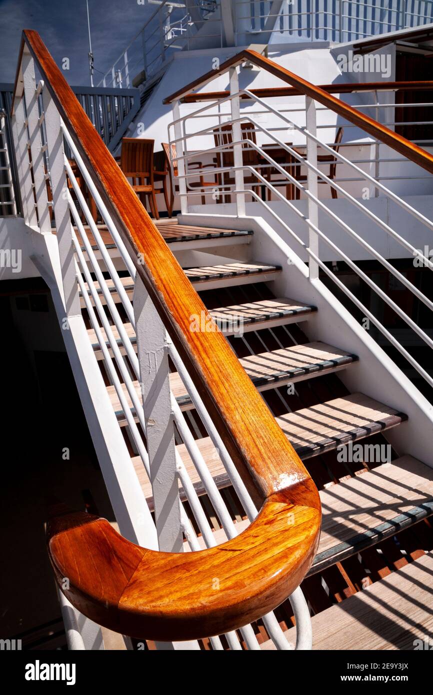 Steps on a cruise ship Stock Photo - Alamy