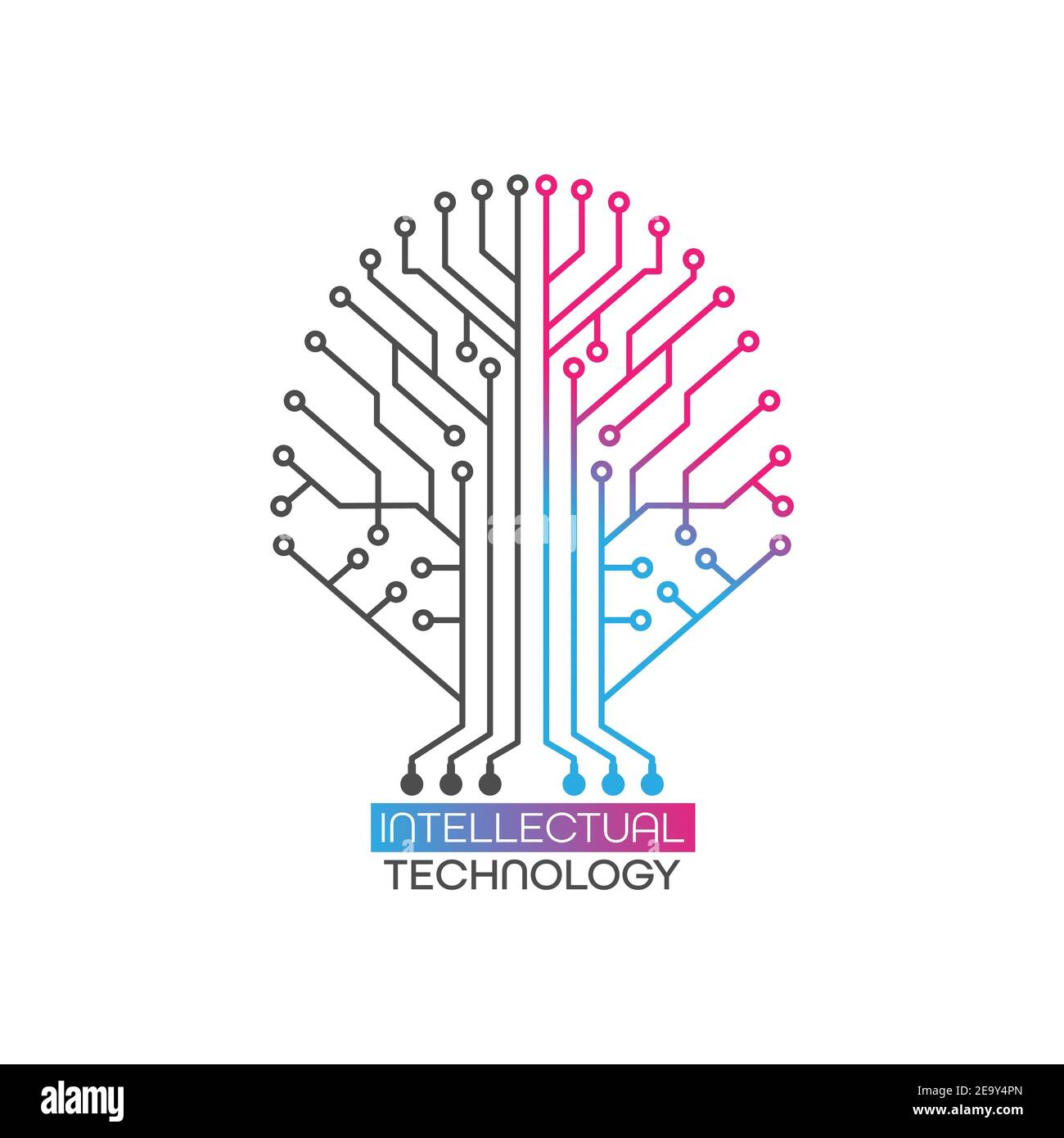 Smart technology logo. Vector for websites and applications. Flat Style ...