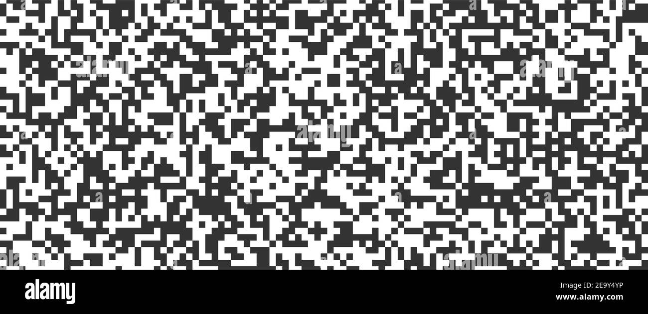 Horizontal vector background in the style of a QR code. Flat design ...
