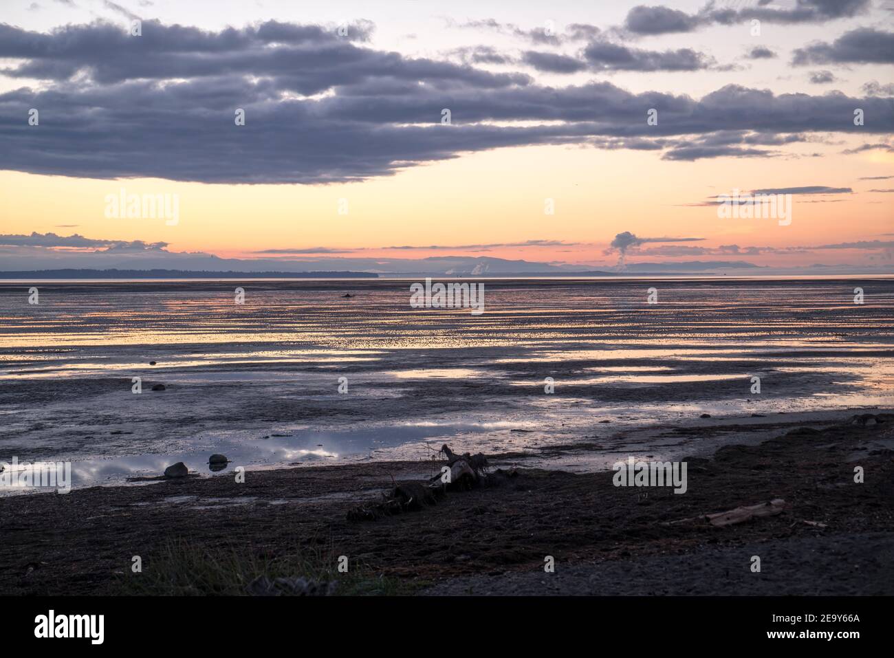 Sunrise at Boundary Bay BC Canada Stock Photo - Alamy