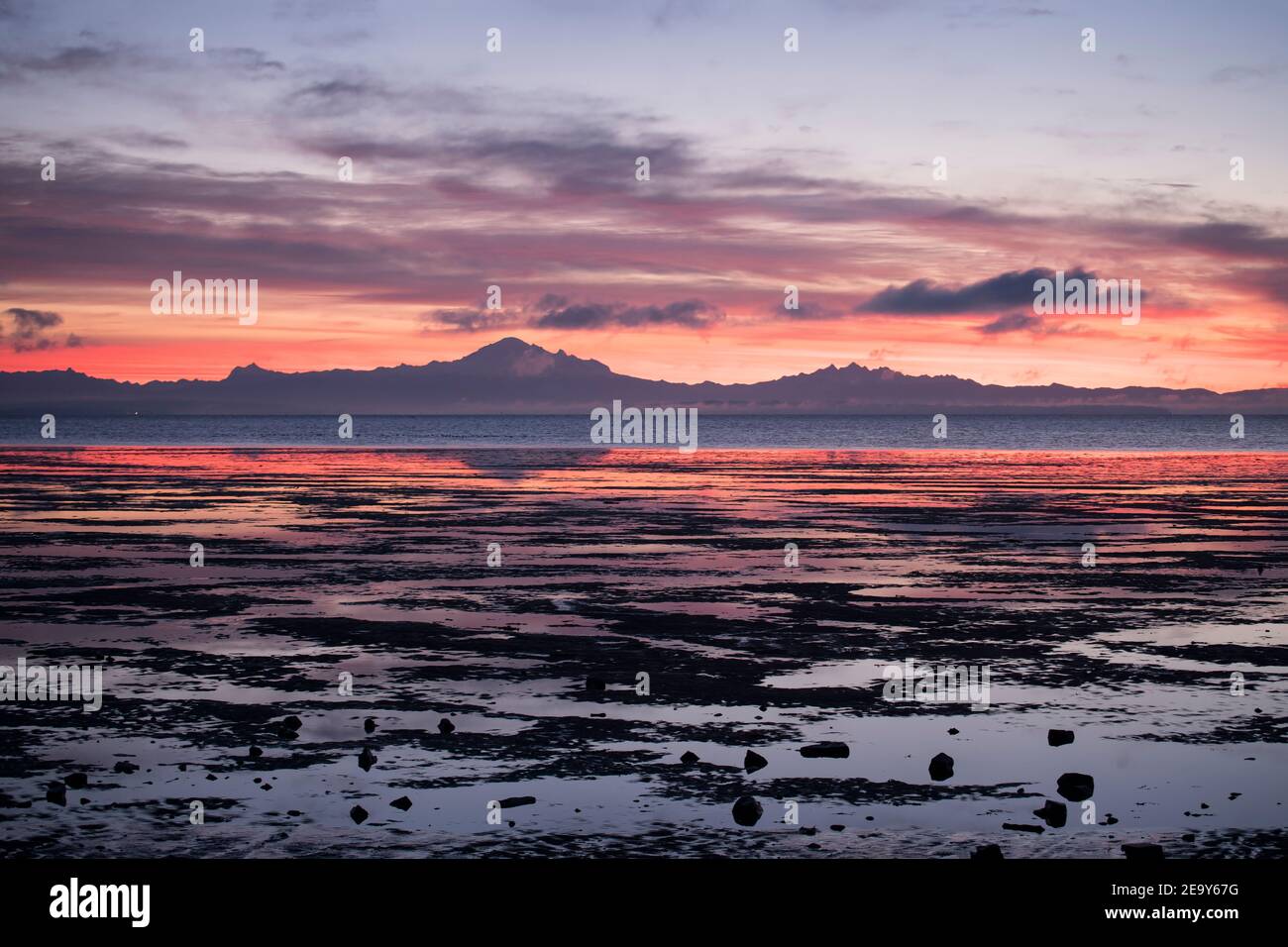 Sunrise at Boundary Bay BC Canada Stock Photo - Alamy