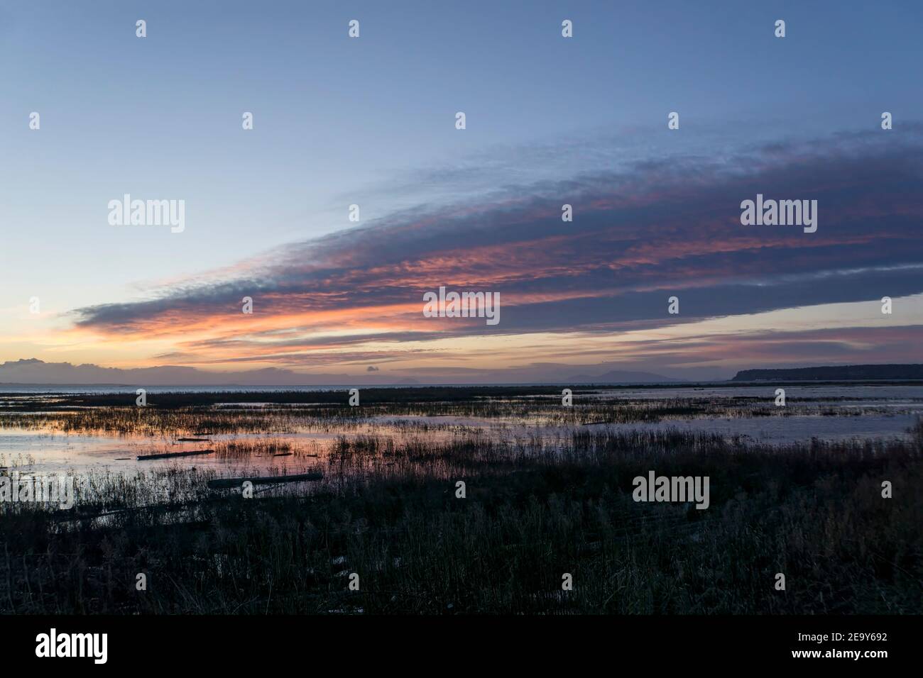 Sunrise at Boundary Bay BC Canada Stock Photo - Alamy
