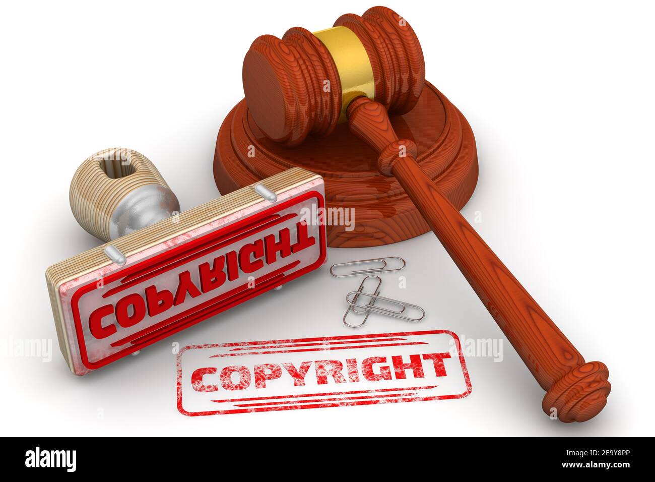 Judge's gavel illustration hi-res stock photography and images - Alamy