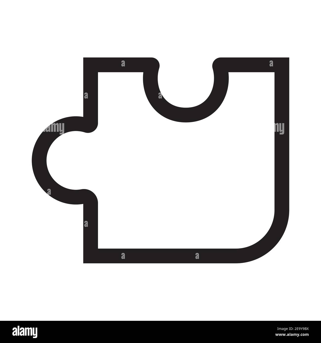 Puzzle outline hi-res stock photography and images - Alamy