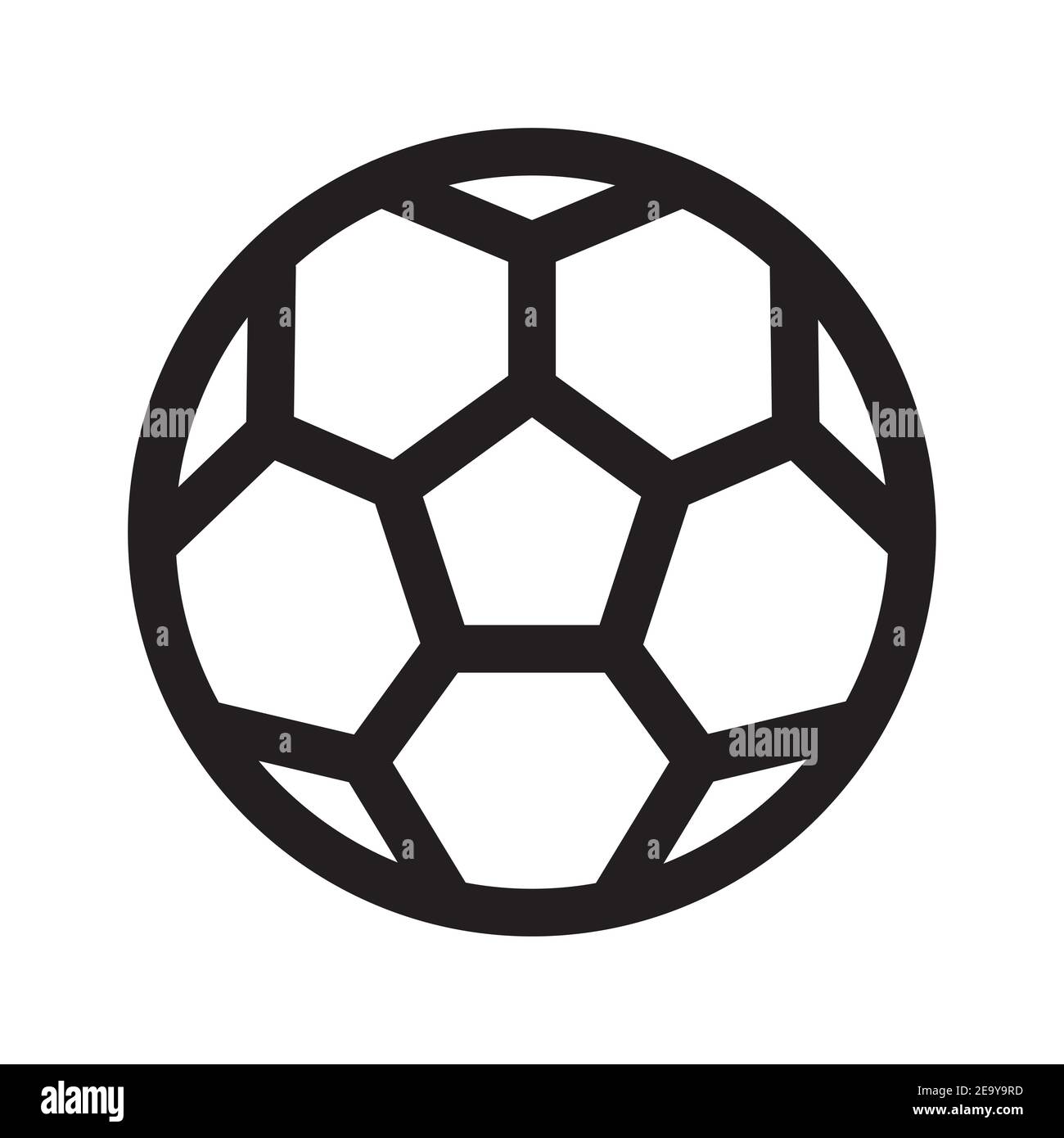 Soccer ball outline hi-res stock photography and images - Alamy