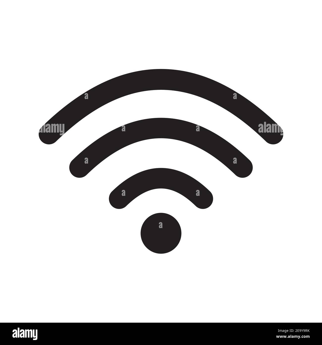 Wi fi outline icon hi-res stock photography and images - Alamy