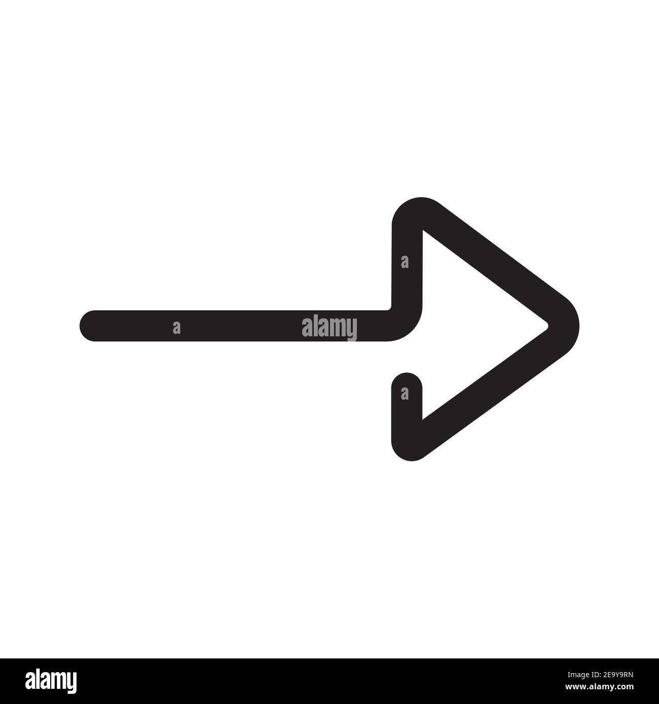 Arrow outline hi-res stock photography and images - Alamy