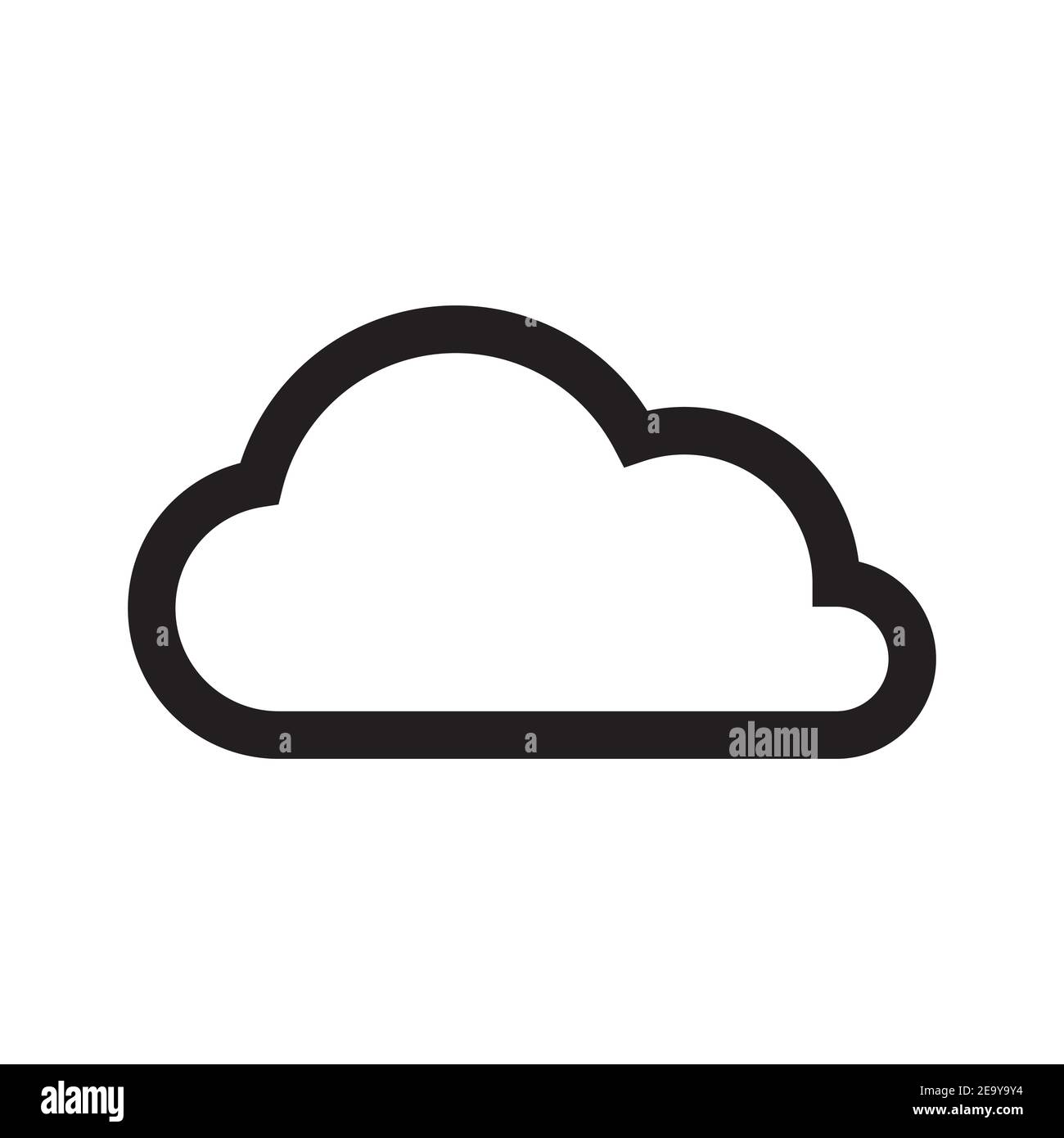 Cloud outline Stock Vector Images - Alamy