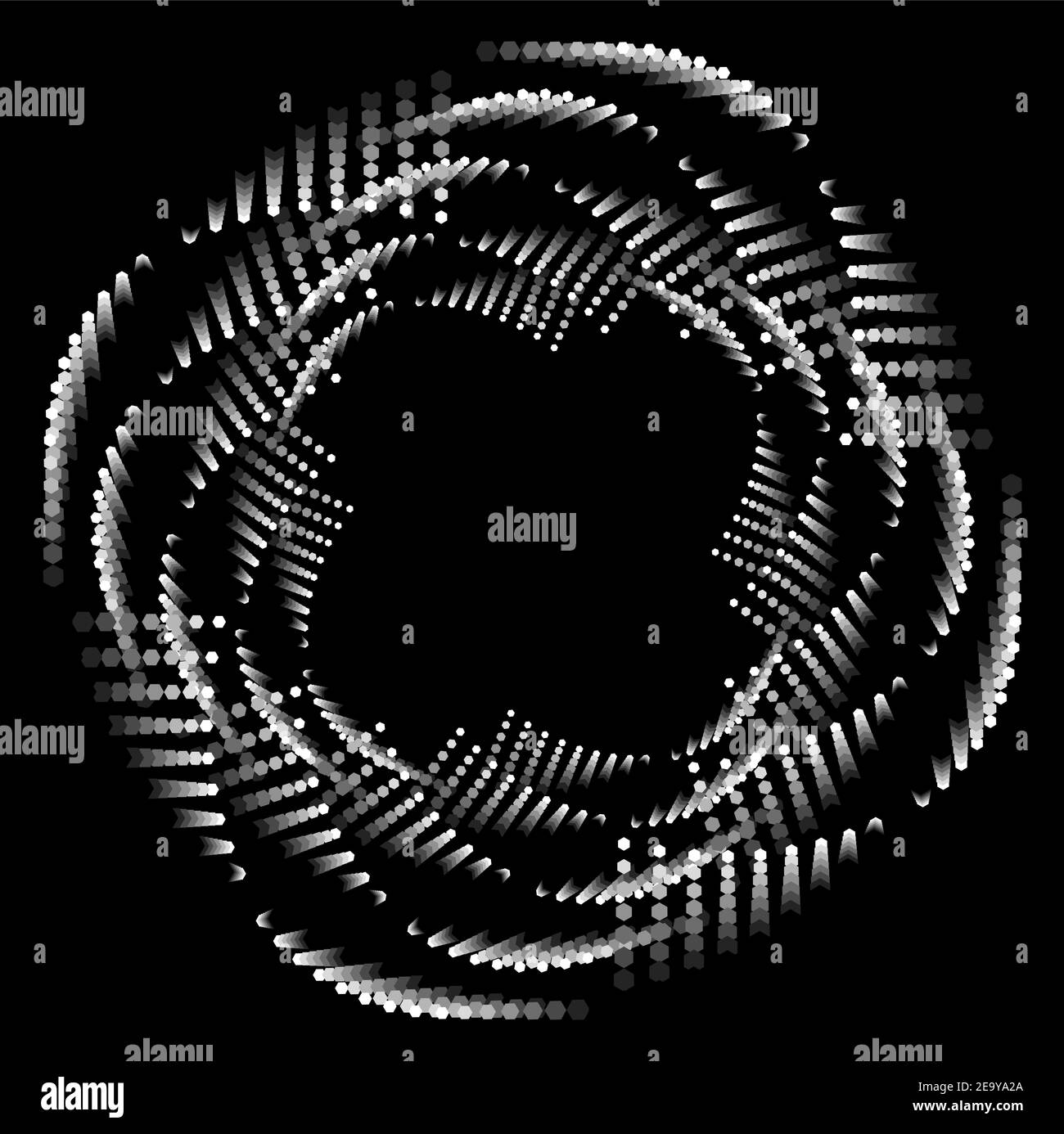 Object in shape hexagon Stock Vector Images - Alamy