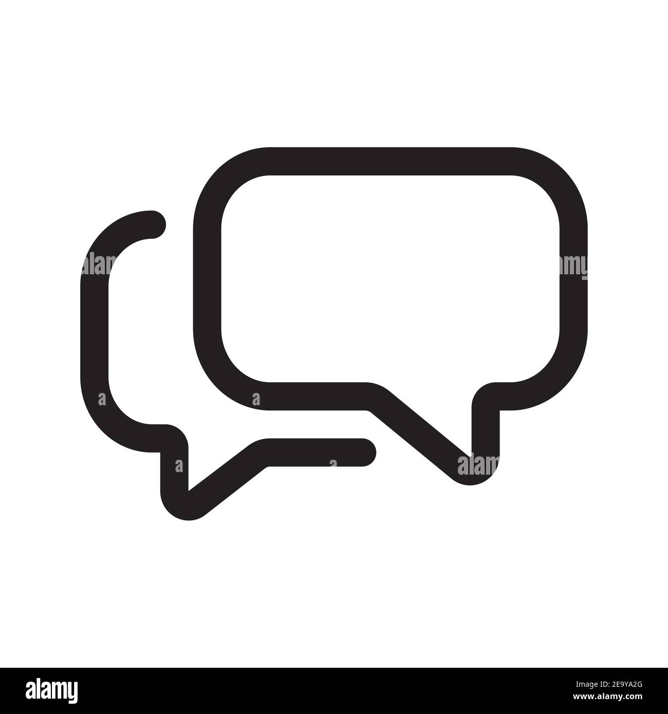 Chat outline Stock Vector Images - Alamy