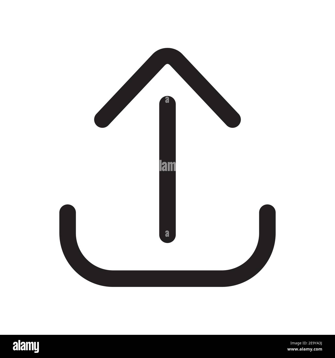 load data outline icon isolated on white background Stock Vector Image ...