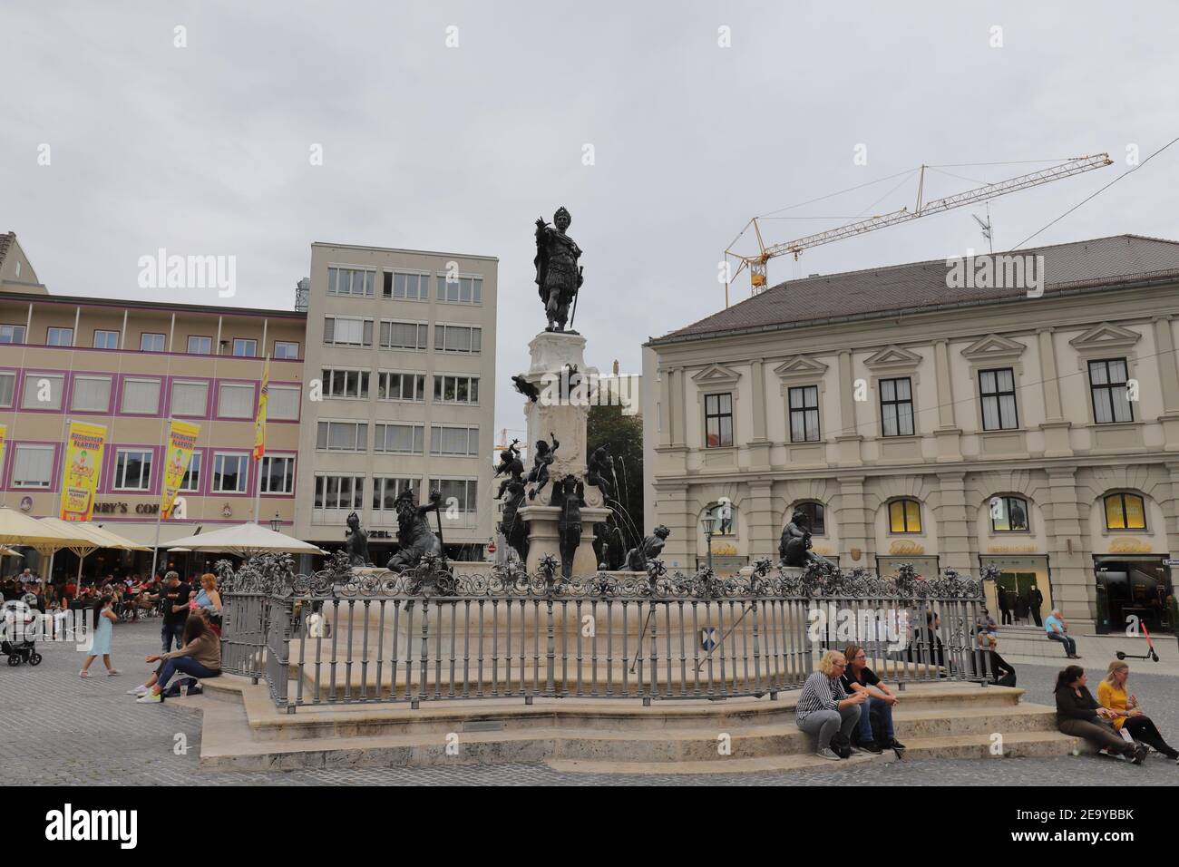 Augsburg statue street hi-res stock photography and images - Alamy
