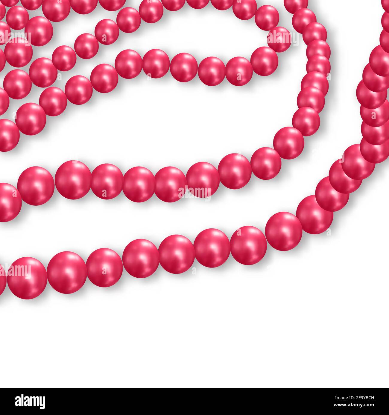 Red pearl beads. abstract background. illustration. eps 10 Stock Photo ...
