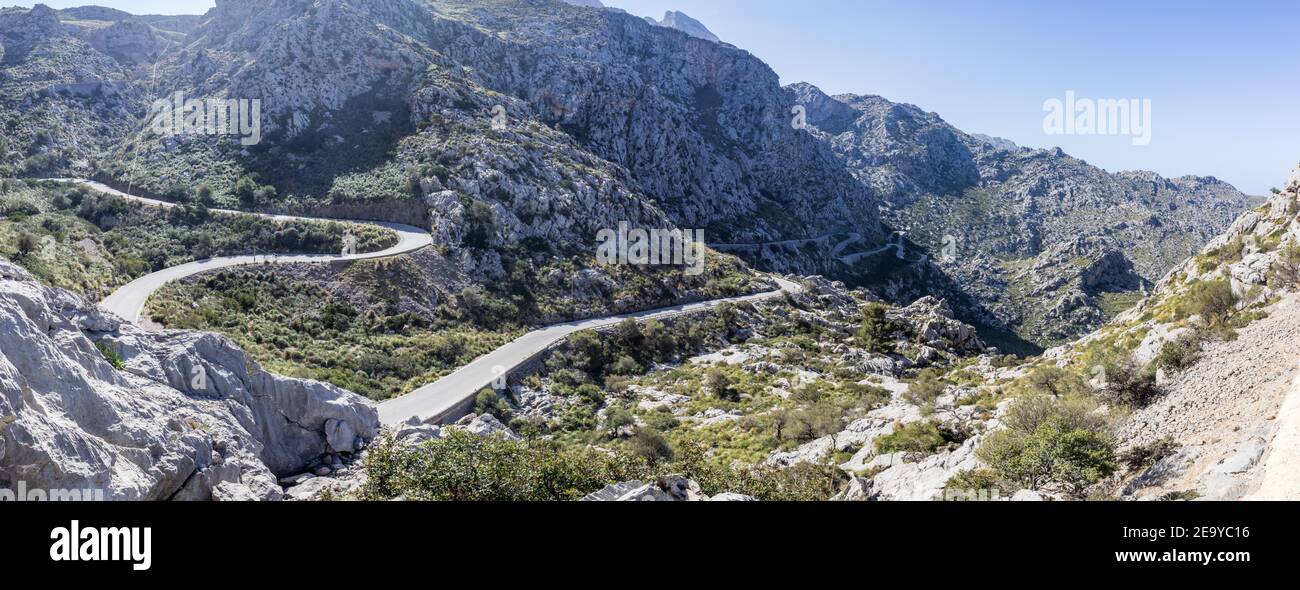 Breathtaking views of the infinite sea and majestic mountains. The road ...