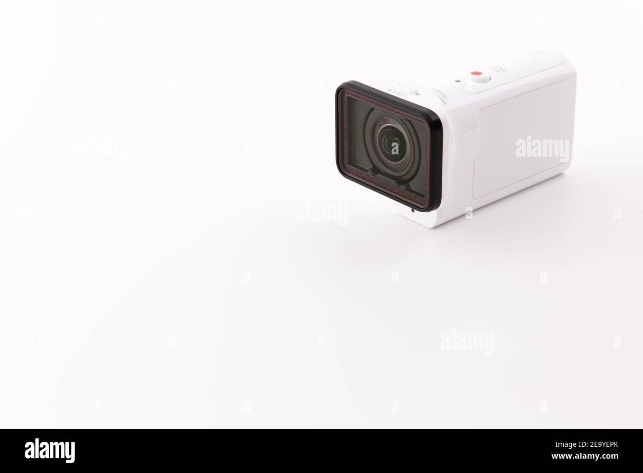 Sport Camera Isolated on White Background Stock Photo - Alamy