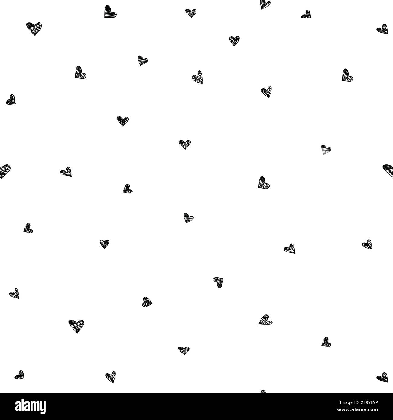 Black white heart patterns Cut Out Stock Images & Pictures - Alamy