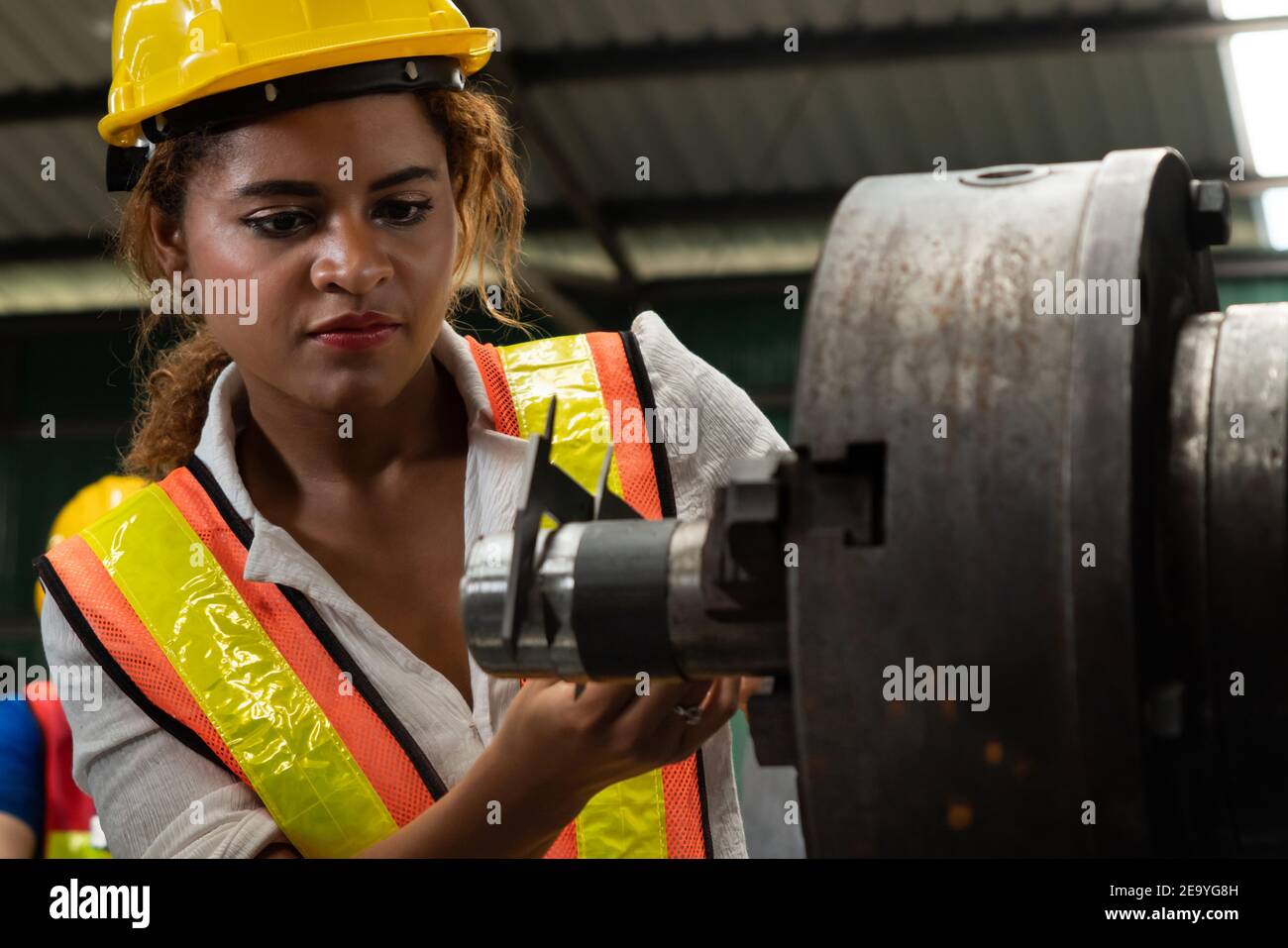 Woman lathe operator hi-res stock photography and images - Alamy