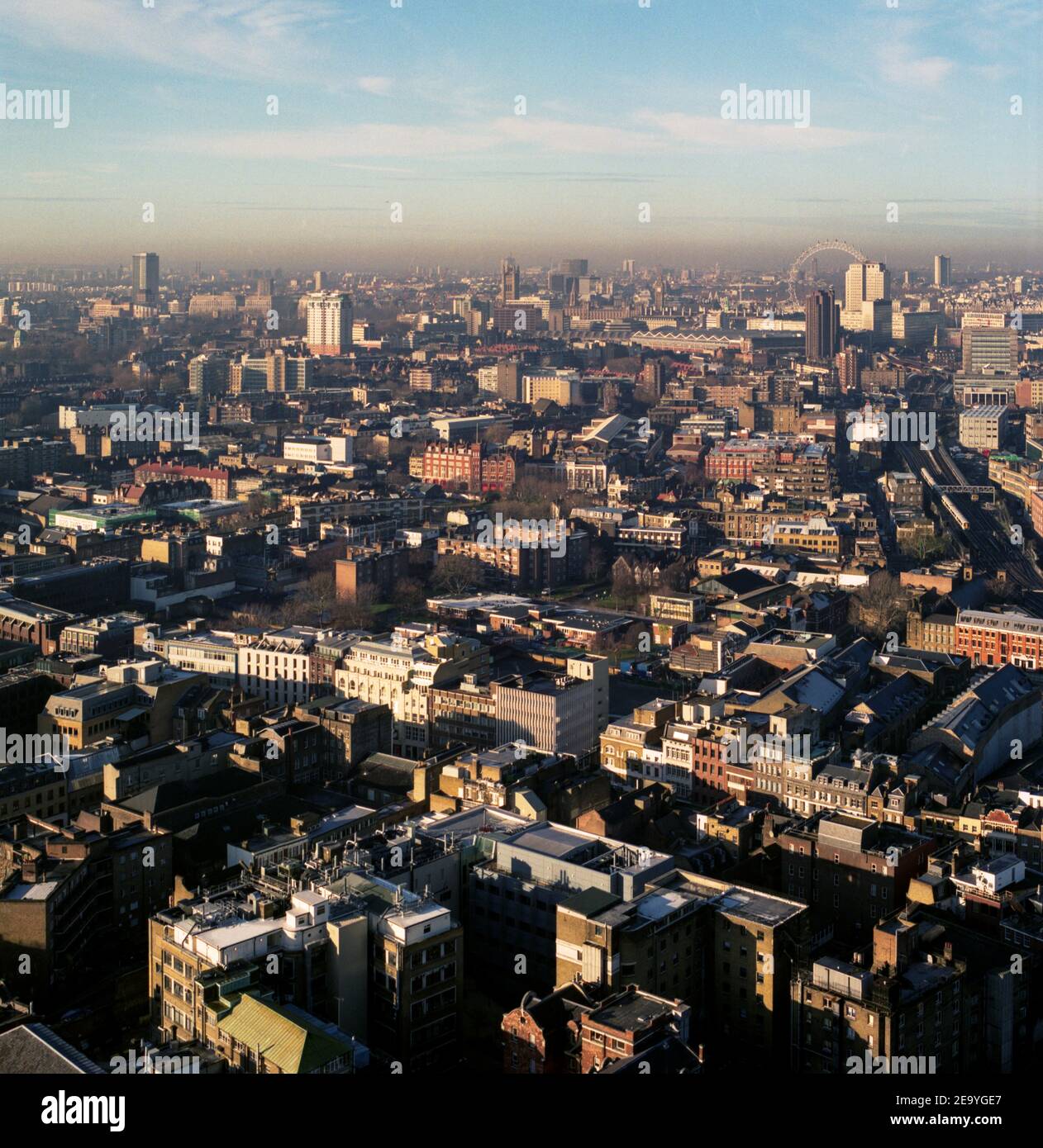 An aerial view central london sunrise hi-res stock photography and ...