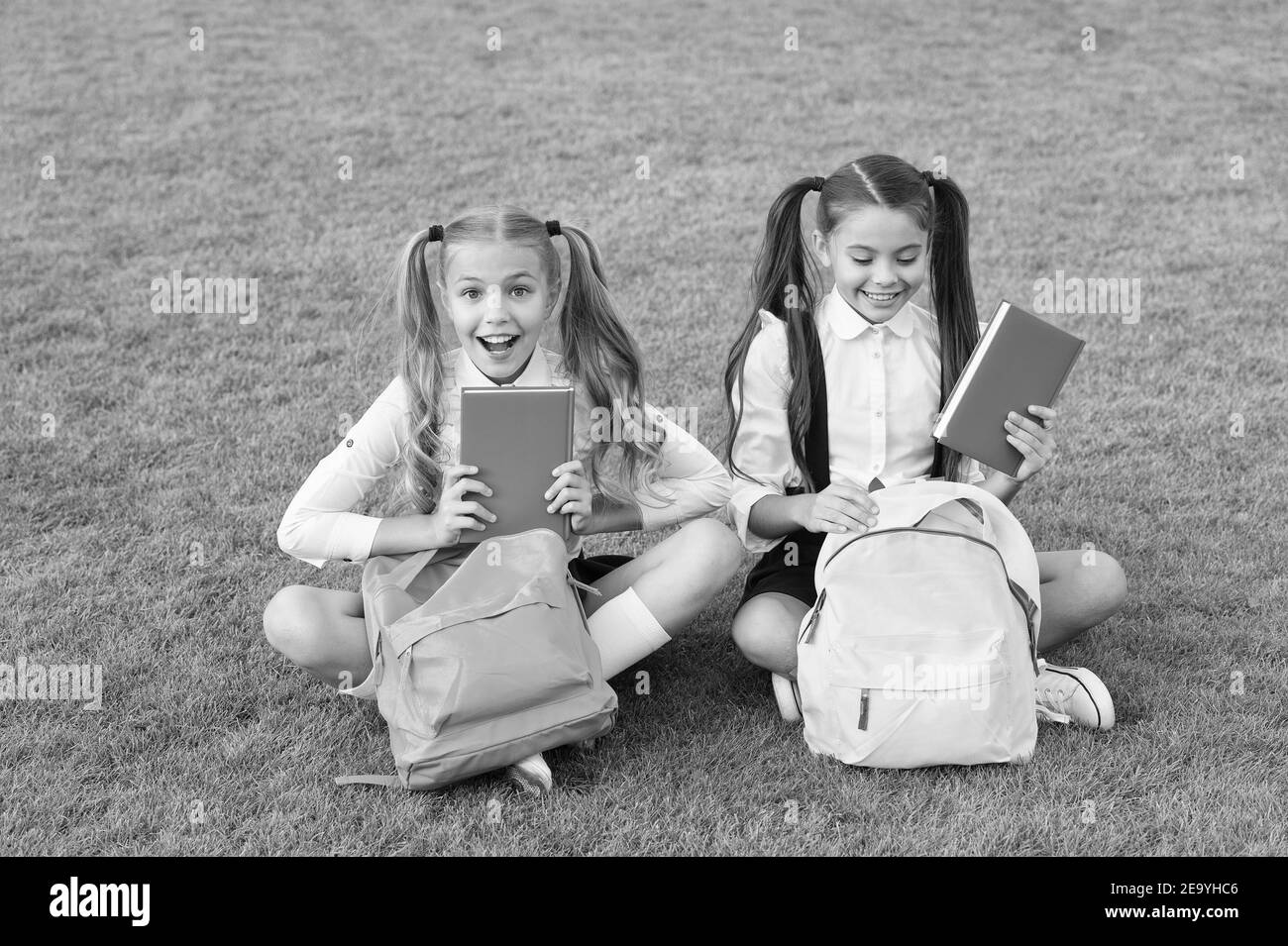Amazing outdoor library. Happy children pick up library books. Lending ...