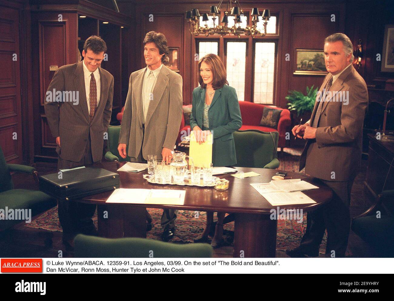 © Luke Wynne/ABACA. 12359-91. Los Angeles, 03/99. On the set of The ...