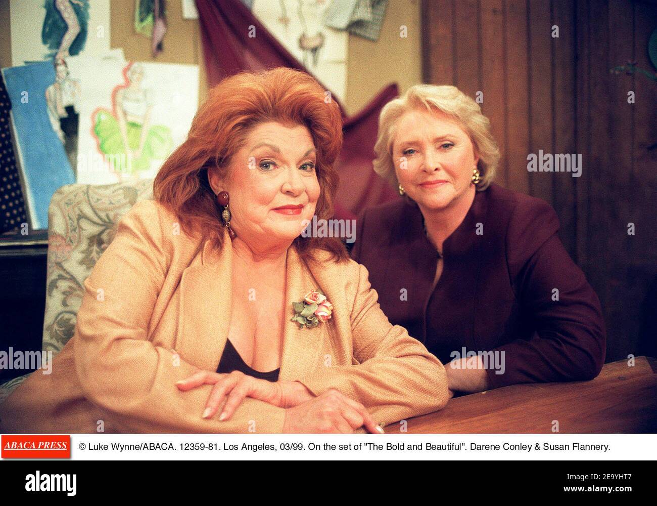 © Luke Wynne/ABACA. 12359-81. Los Angeles, 03/99. On the set of The ...