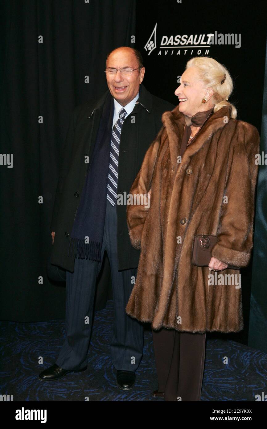 French aircraft builder Serge Dassault and his wife Nicole attend the ...