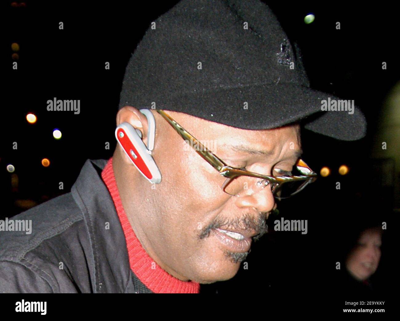 U.S. Actor Samuel L. Jackson arrives at the David Letterman Late Show ...