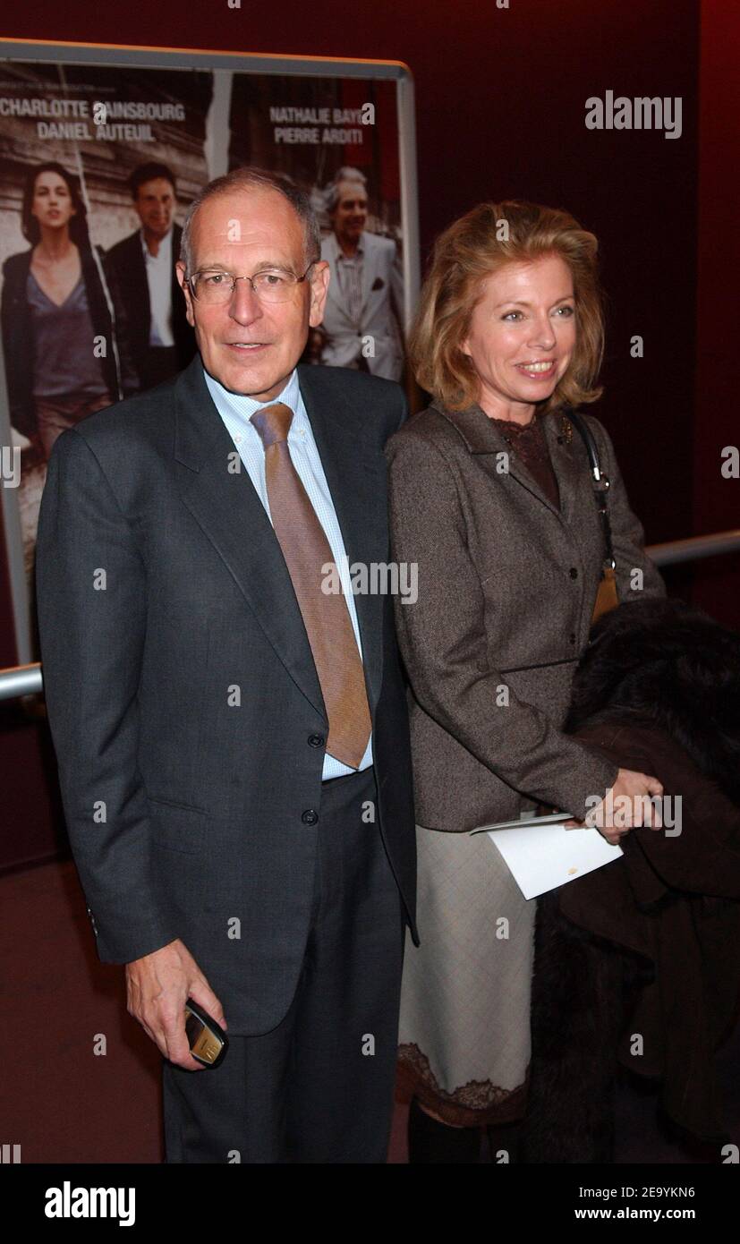 French TV channel TF1 CEO Patrick Le Lay and his wife attend the ...