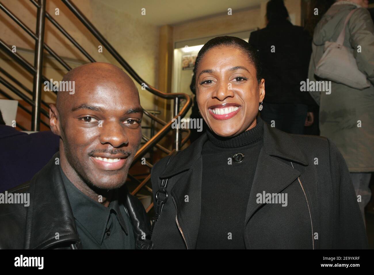 French former Olympic athlet Marie-Jose Perec and her boyfriend Anthuan Maybank attend the ...